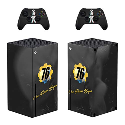 X-box-Series-X Skin Set Vinyl Decal Skin Stickers Protective for X-box-Series-X Console Kinect 2 Controllers - Shooter Game (only fit X-box-Series-X )
