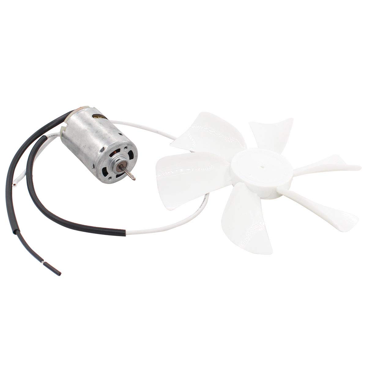 XtremeAmazing 12V D-Shaft RV Vent Motor and White 6 Inch Vent Fan Blade for RV Bathroom Mobile Home Camper