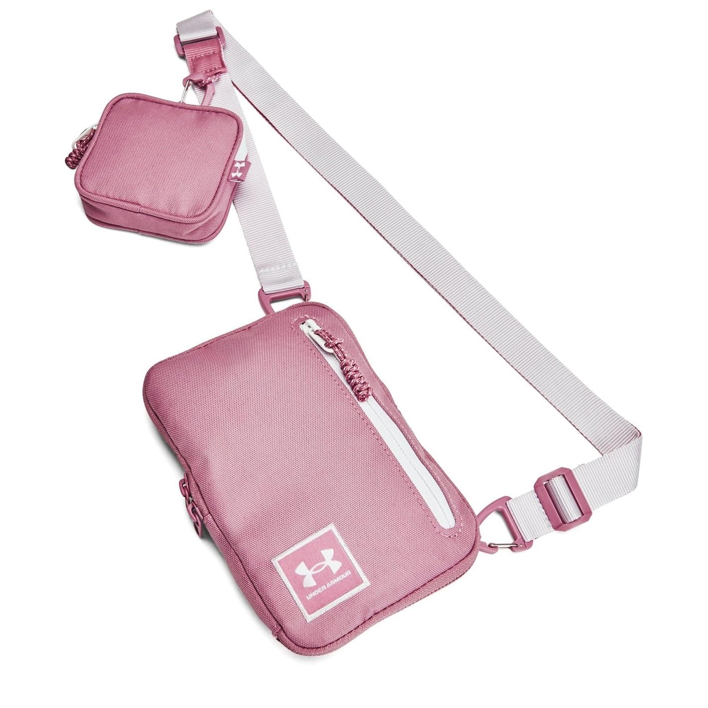 Under Armour unisex-adult Loudon Crossbody Small, (697) Pink Elixir / / White, One Size