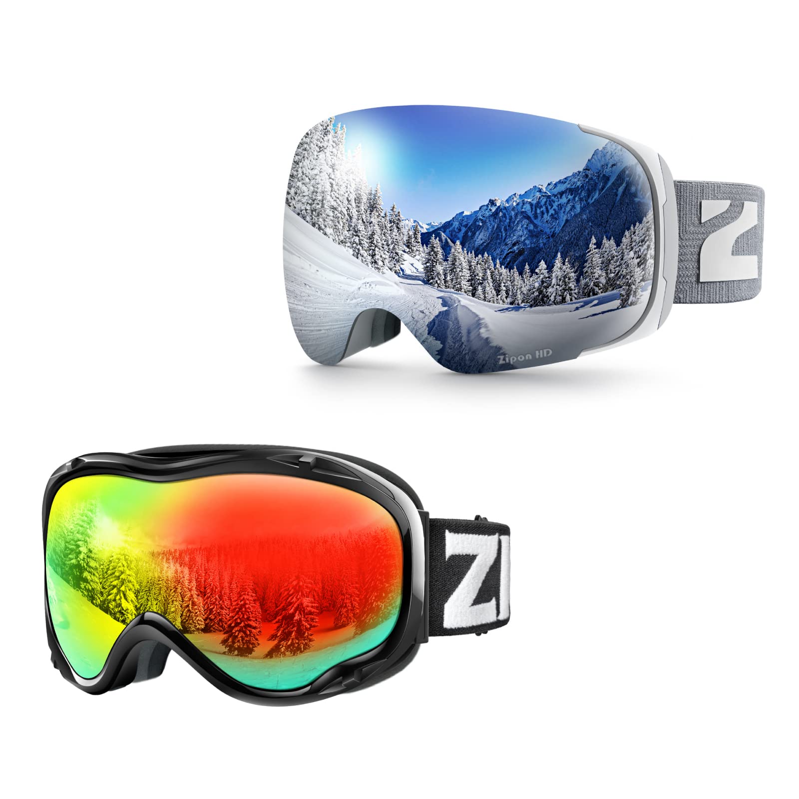 ZIONOR Lagopus Ski Goggles Z1 Zipon HD Lens Ski Goggles