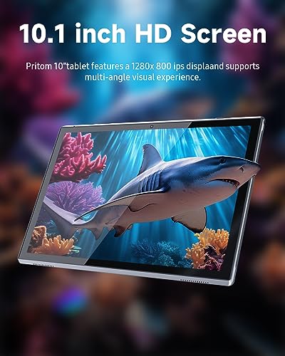 ZZB Android Tablet 10 Inch Tablets, 32GB ROM 1TB Expand,6000mah Battery, Quad-Core Processor 2GB RAM Tableta, 8MP Camera WiFi 10.1'' IPS HD Touch Screen 10 in Android Tablet.