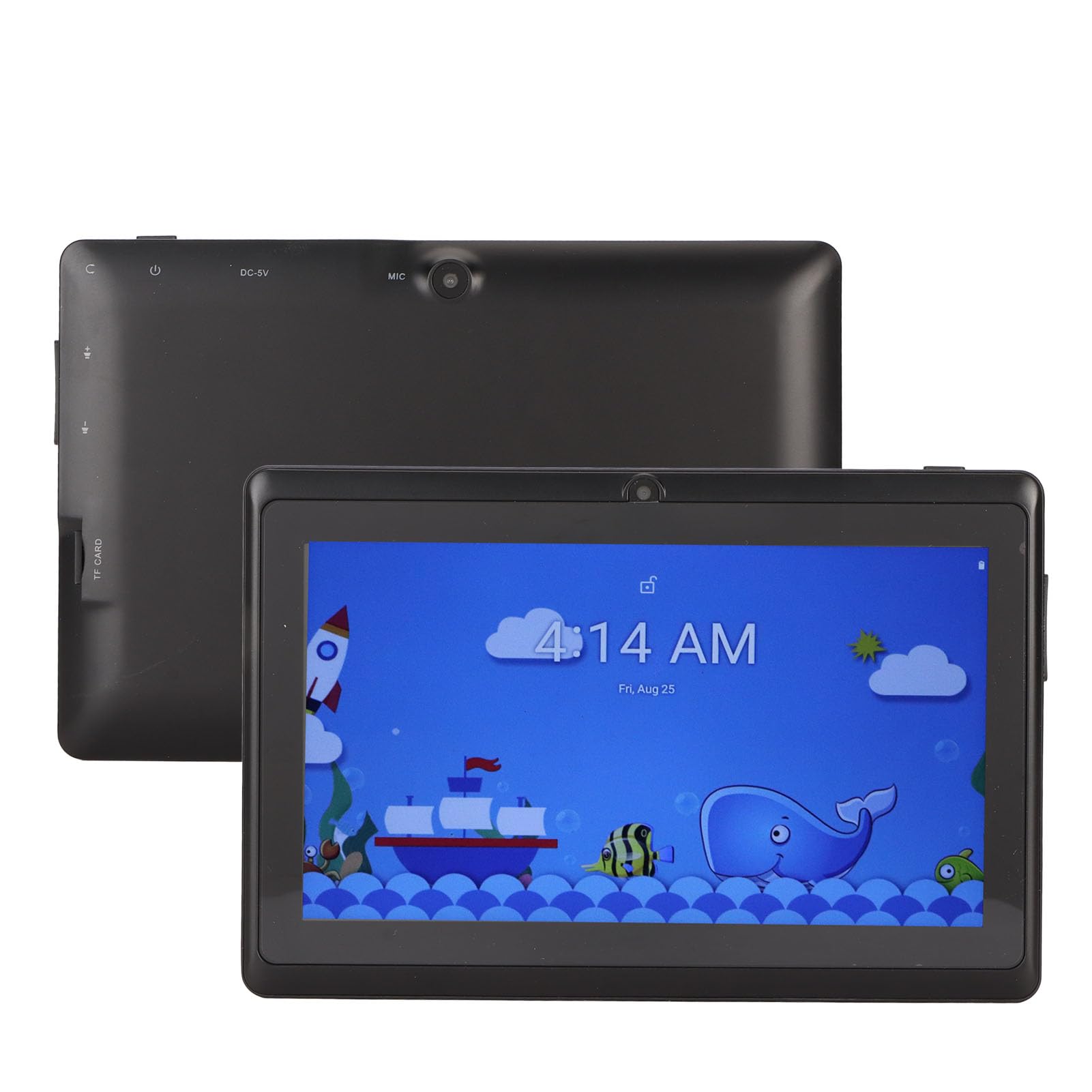 Yunir Kids Tablet, 7 Inch Quad Core WiFi Bluetooth Android 11 Toddler Tablet with Parental Control,2GB RAM 32GB ROM (US Plug 100‑240V)