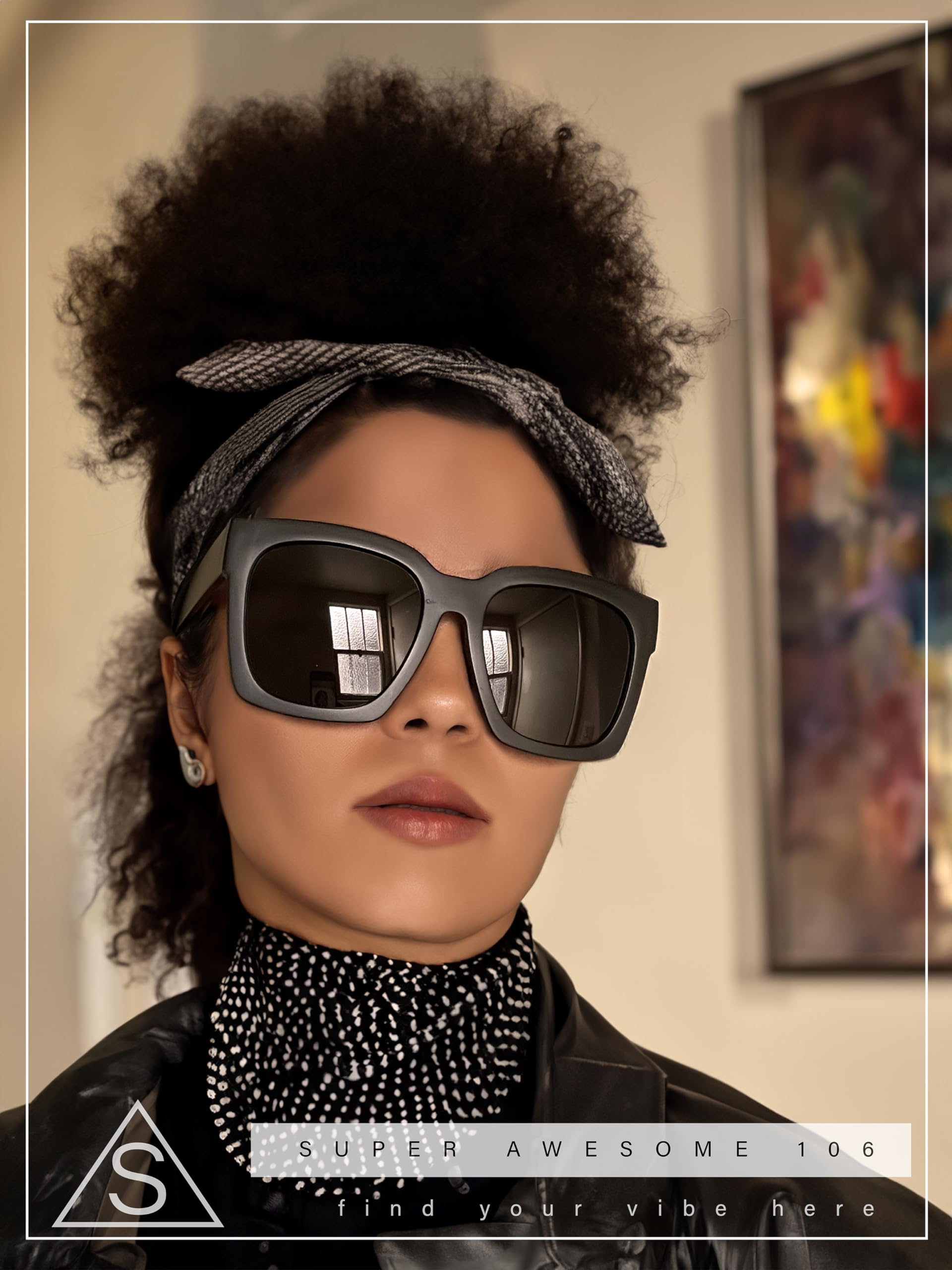 Womens Boyfriend Style Oversize Horned Rim Thick Plastic Sunglasses Matte Solid Black