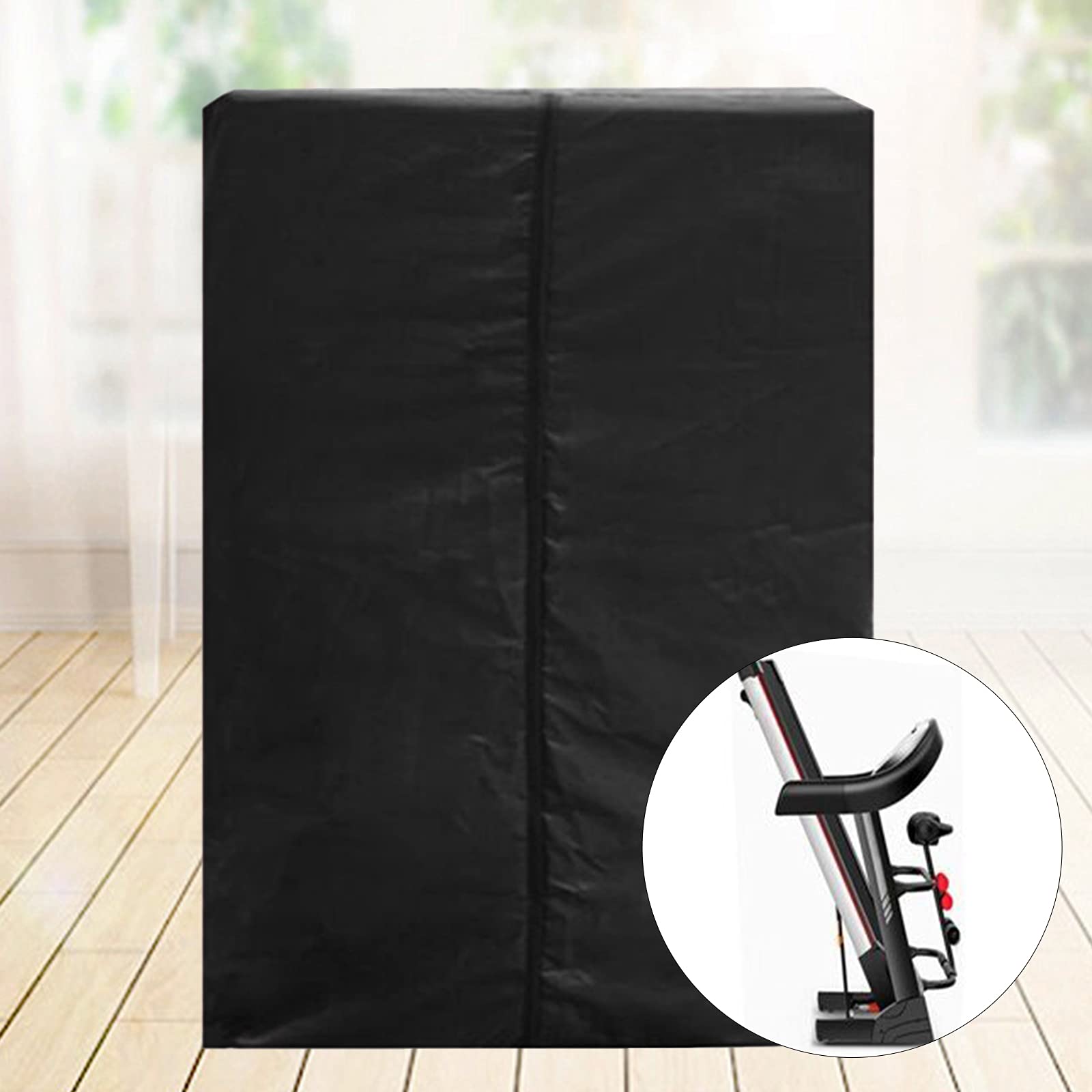 YIYIBYUS Folding Treadmill Protector Cover, Waterproof Outdoor -Oxford Cloth Cover for for Elliptical Machine and Exercise Bikes Running Machine,Home or Outside,37.4× 29.5× 62.99 in
