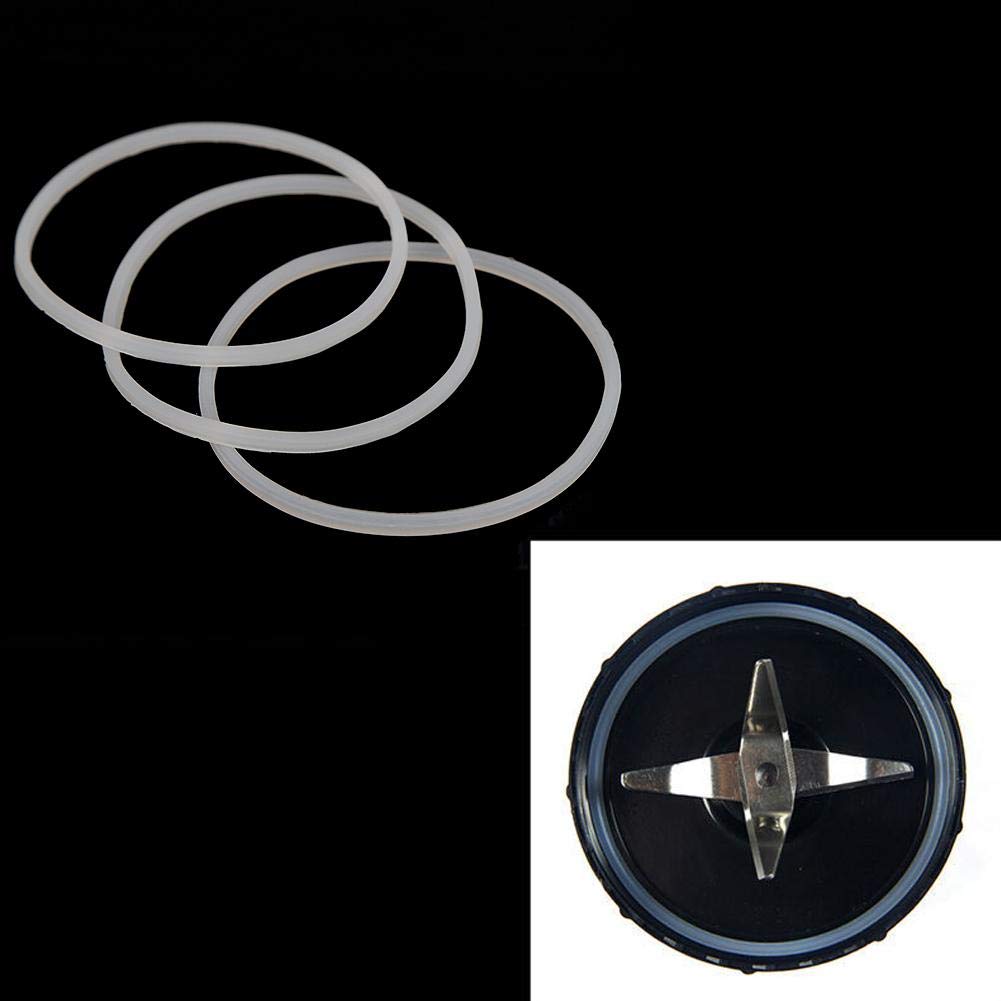 TOPINCN 3Pcs/6Pcs New Replacement Gaskets Rubber Seal Ring for Magic Flat/Cross Blade (3PCS)
