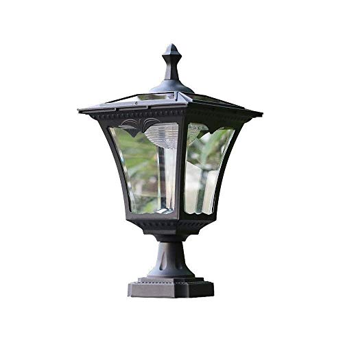 Xungzl Victoria Outdoor LED Solar Column Headlights Fence Door Post Headlights IP65 Waterproof Rust-Proof Garden Villa Landscape Lights Home Engineering Column Headlights