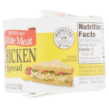 Underwood, White Meat Chicken Spread, 4.25oz Container (Pack of 4)