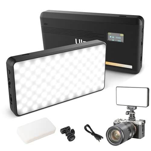 ULANZI VL200 Bi-Color LED Video Light, On-Camera Video Light, Type-C Rechargeable 5000mAh Mini Camera Light, 2500-9000K Ultra Bright Photo and Video Lighting, Fill Light, Potable Photography Lighting