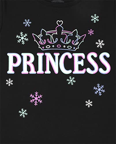 The Children's Place girls The Children's Place Long Sleeve Graphic T- 2-pack Shirt, Princess, Small US
