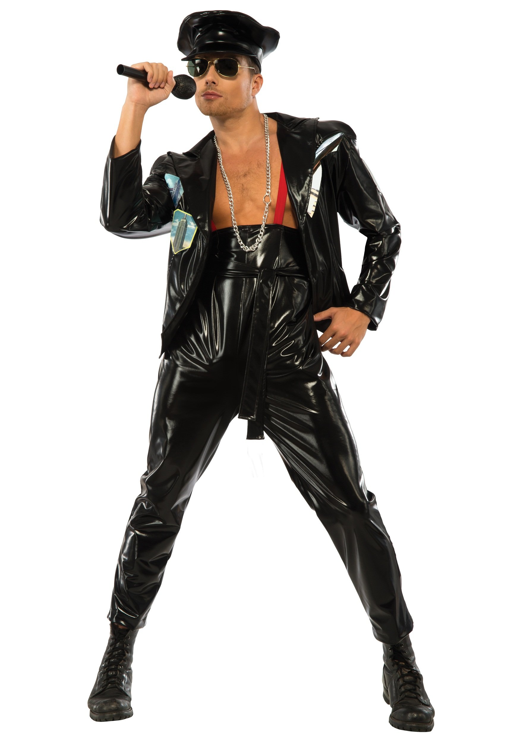 Rubie's Costume Co Men's Freddy Mercury Costume, Black,Medium