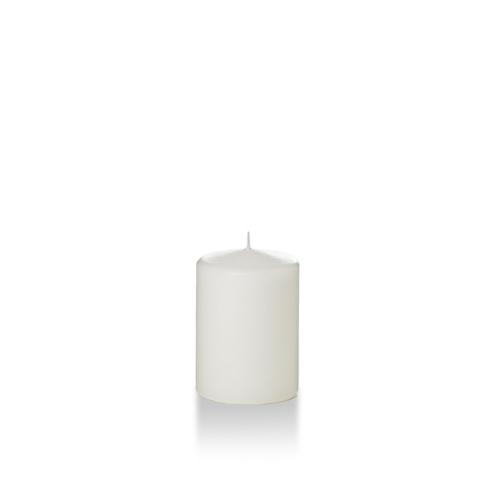Yummi 3" x 4" Royal Blue Round Pillar Candles - 3 per pack