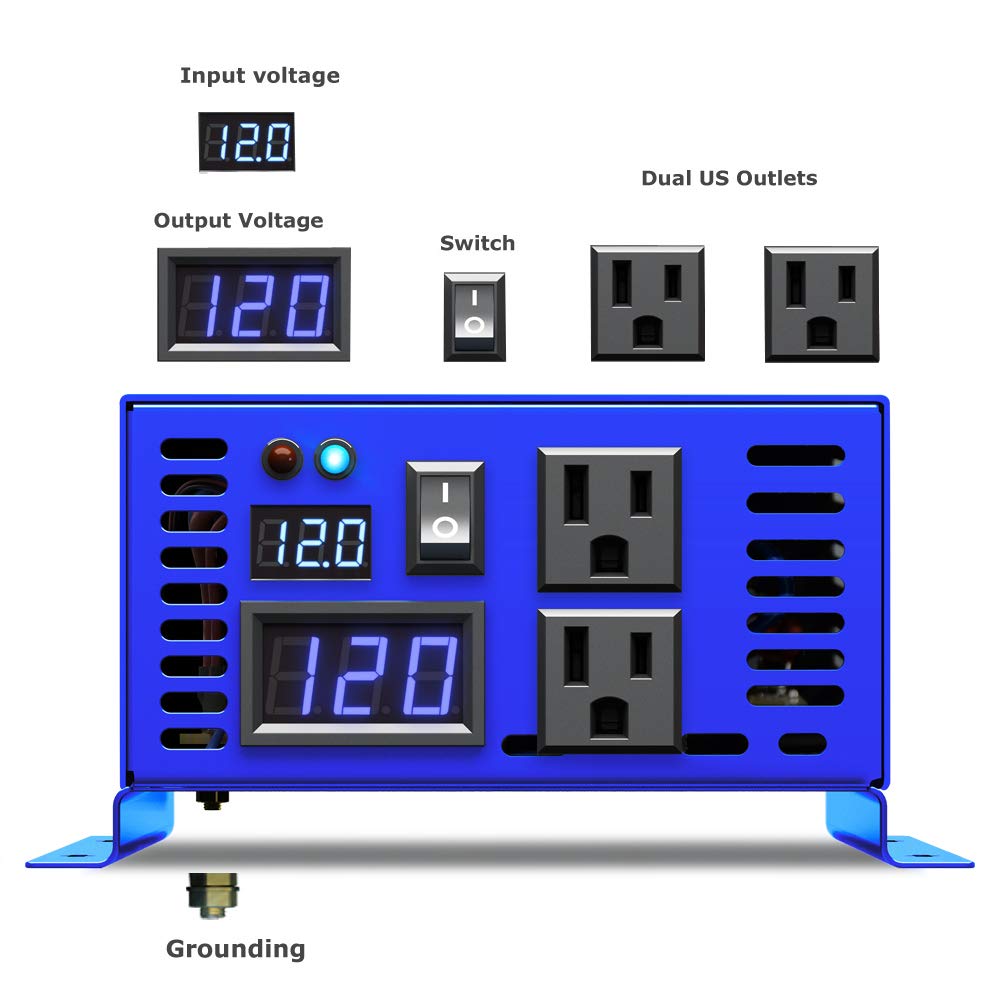 XYZ INVT Pure Sine Wave Inverter with Remote Switch (4000W24V)