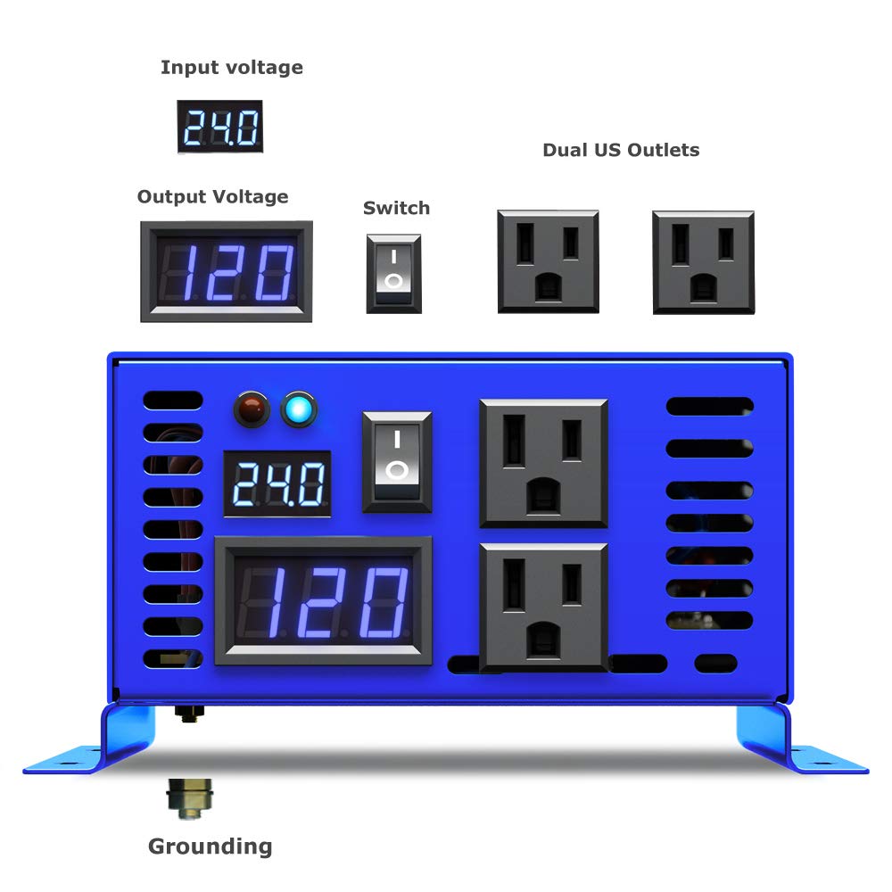 XYZ INVT Pure Sine Wave Inverter 1000w 1500w (800W12V)