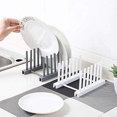 WUDILU Kitchen Organizer Pot Lid Rack Stainless Steel Spoon Holder Pot Lid Shelf Cooking Dish Rack Pan Cover Stand Kitchen Accessories (Color : D)