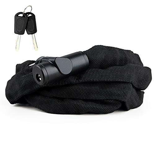 ZHYING Anti Theft Bike Lock with 2 Key,Bicycle Steel Chain,Ring Multipurpose Lock for Scooter,Motorcycles,Helmet,Skateboard