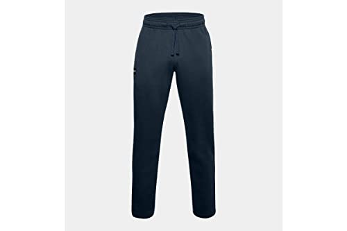 Under Armour Mens Rival Fleece Pants , Academy Blue (408)/Onyx White , X-Large