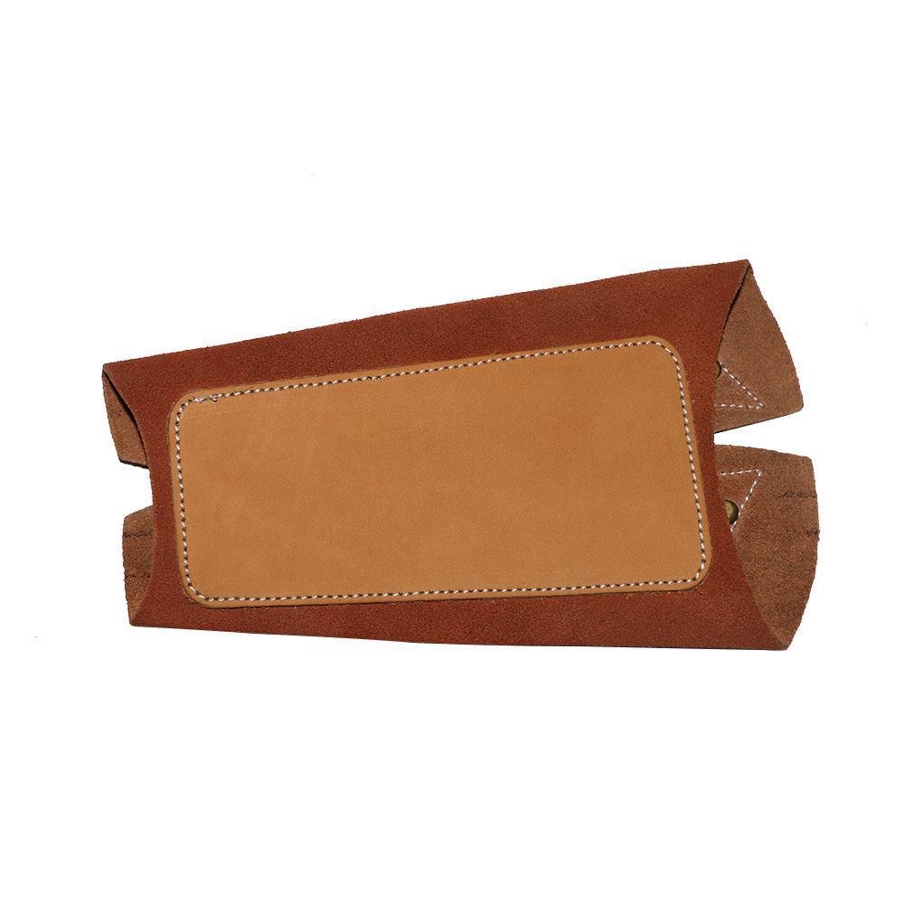 TOPARCHERY Leather Arm Guard Forearm Protector Gear Traditonal Recurve Compound Bow Hunting Shooting Brown
