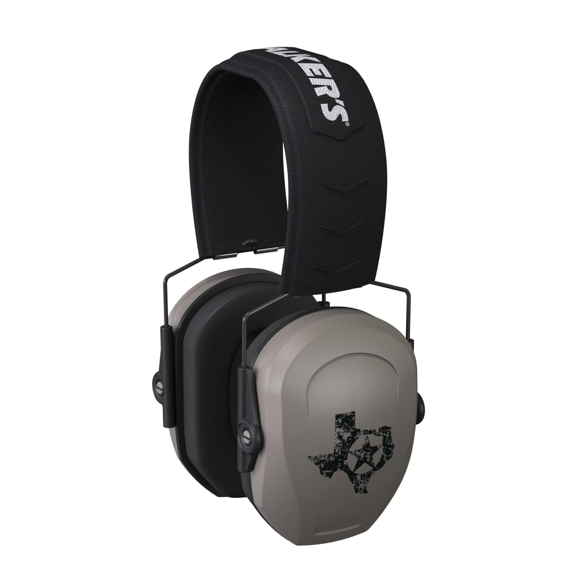 Walker's Razor Slim Passive Safety Ear Muffs and Eye Protection Bundle (Texas Flag) (2 Items)