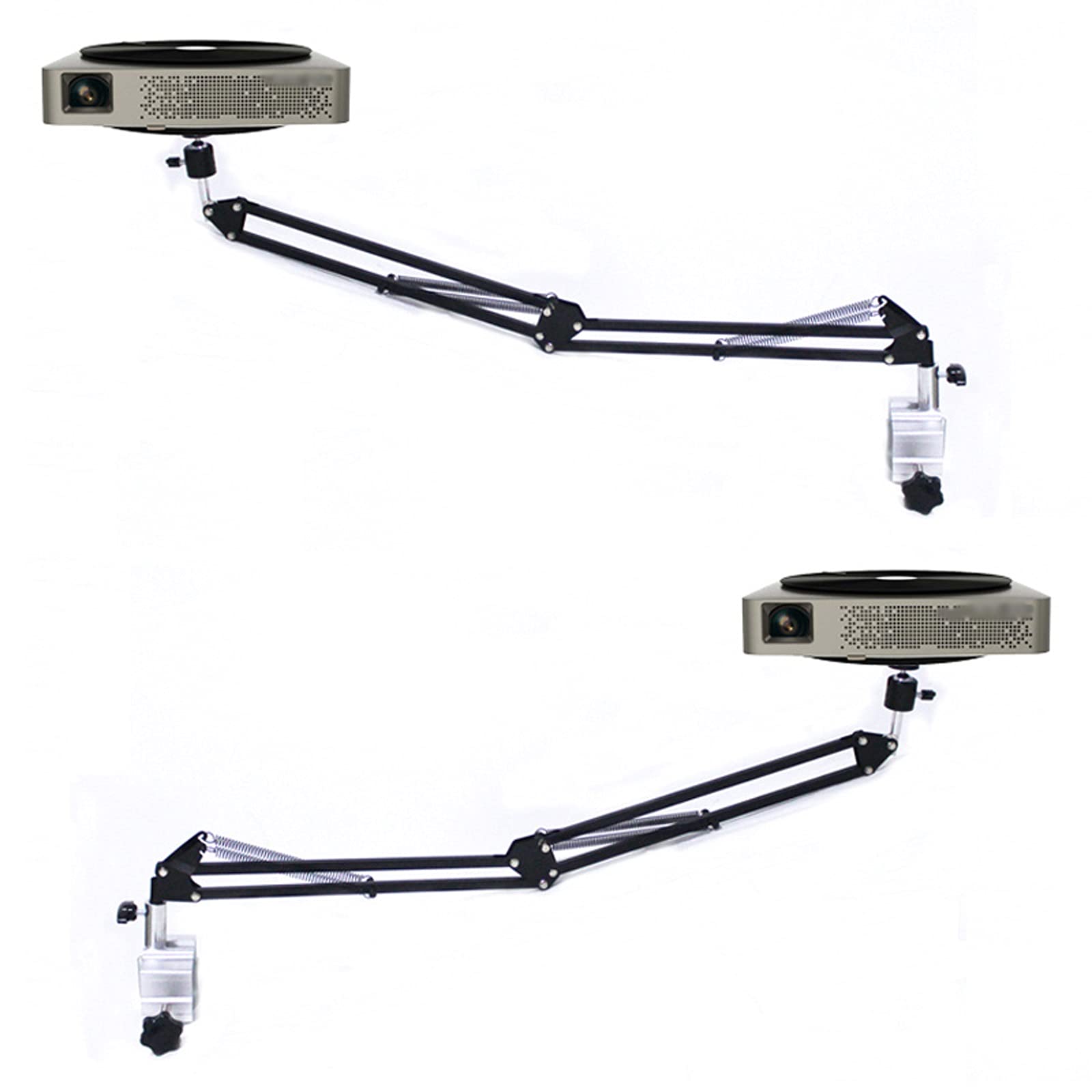Stand Projector Mount Adapter Flexible Projector Stand Angle Adjustable Projectors Stand Multiple Adjustment Hold up to 2.2 Lbs for Projectors