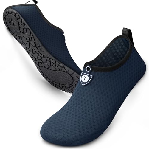 SIMARI Water Shoes for Women Men Swim Aqua Socks Beach Pool Essentials Barefoot Surf River Boat Kayak Sea Yoga Sand Exercise Sport Accessories Breathable Quick-Dry Adult Youth Kid Size SWS001
