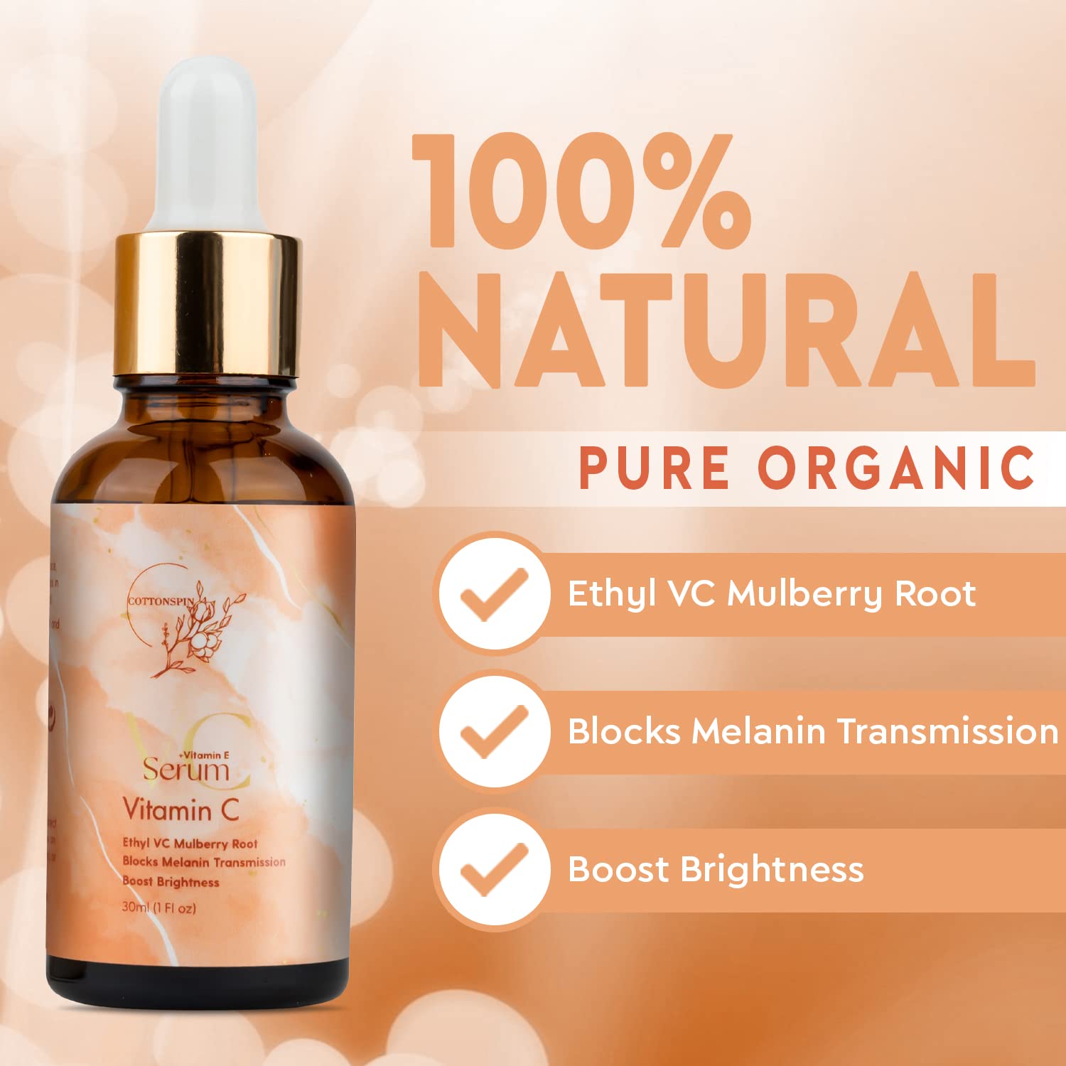 ๐ช๐๐ก๐ก๐๐ฅ ๐ฎ๐ฌ๐ฎ๐ฐ* Vitamin C Face Serum โ Anti Aging Facial Serum with Vitamin C, Vitamin E & More โ Brightening Serum for Dark Spots, Even Skin Tone, Eye Area, Fine Lines & Wrinkles, 1 Fl Oz