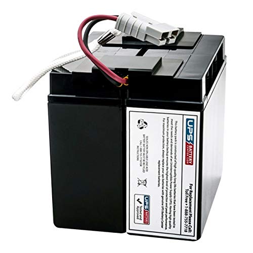 UPSBatteryCenter RBC7 Compatible Replacement Battery Pack for APC SMT1500, SUA1500