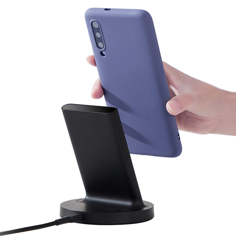 Xiaomi Mi 20W Wireless Charging Stand, Vertical Design, New Wireless Charging Experience, 20W max, Universal Fast Charge, Dual coils, Charges Through case, Black