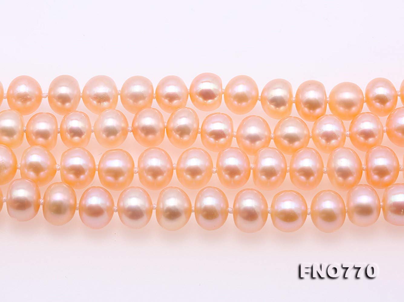 Womens Long Strand Pink Pearl Necklace AA+ 8-9mm Freshwater Cultured Pearl Necklace Sweater Chain 32"