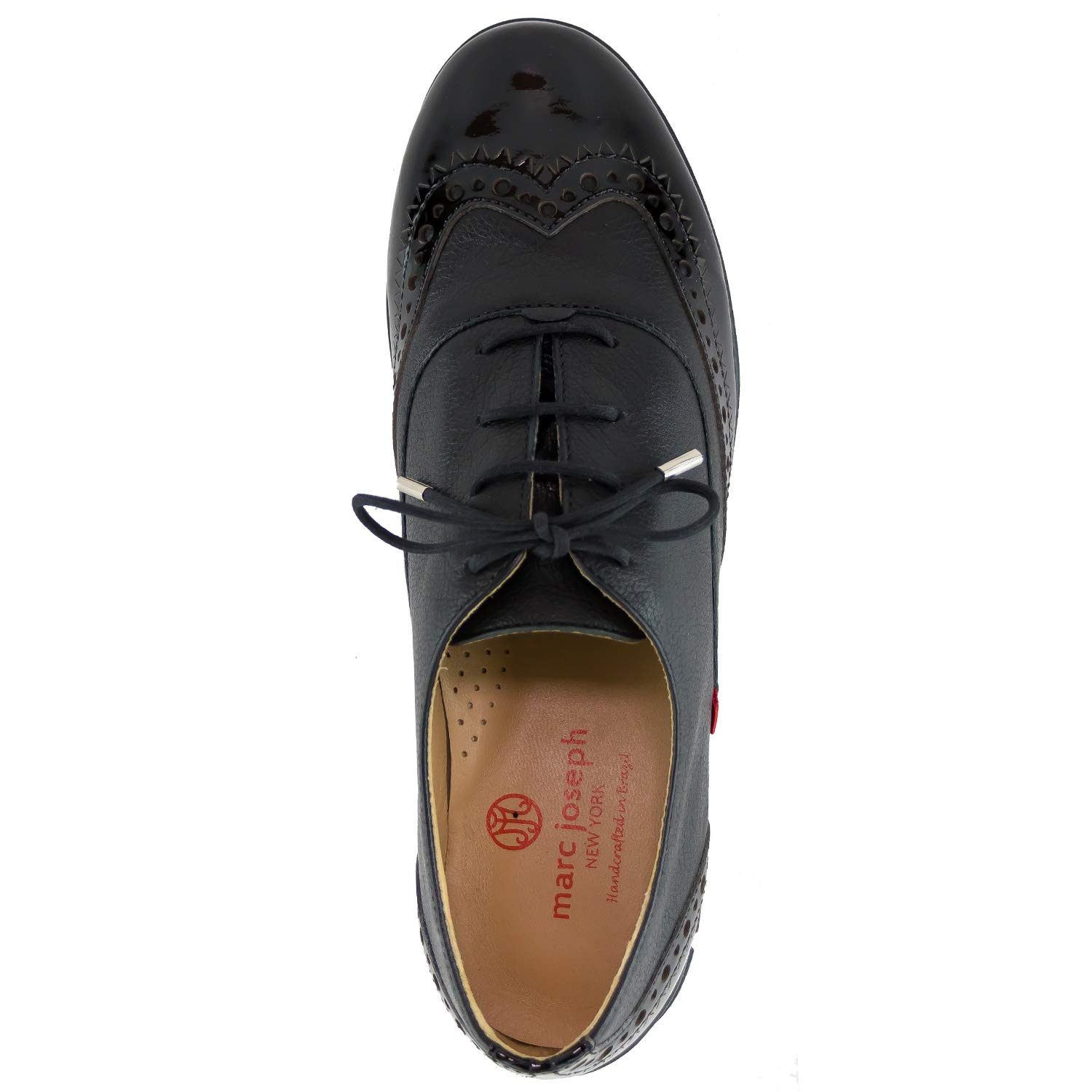 Womens Casual Comfortable Genuine Leather Lightweight Performance Spikeless Breathable Waterproof Cushion Support Laceup Golf Shoe Black Soft Patent 9