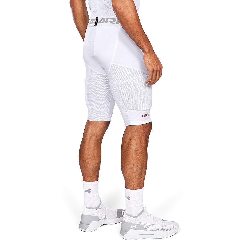 Under Armour Gameday Armour 3-Pad Short Bball-WHT,LG