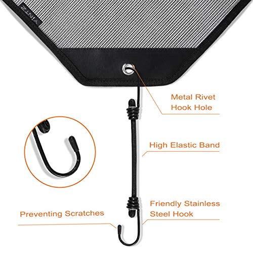 YINTZ AC Cover for Outside Unit- Air Conditioner Covers for Outside Units - Heavy Duty AC Unit Cover - Top Mesh Fixed with 4 Bungee Cords All Season (28x28 in)