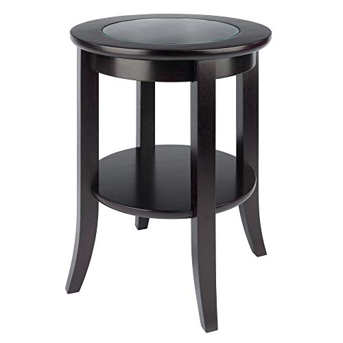Winsome Genoa Occasional Table, Dark Espresso & Wood Genoa Occasional Table, Espresso