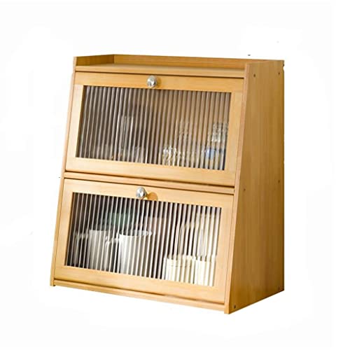 YASEZ Desktop Storage Box Cup Storage Cabinet Tea Set Display Cabinet Kitchen Cup Rack Tableware Storage Cabinet