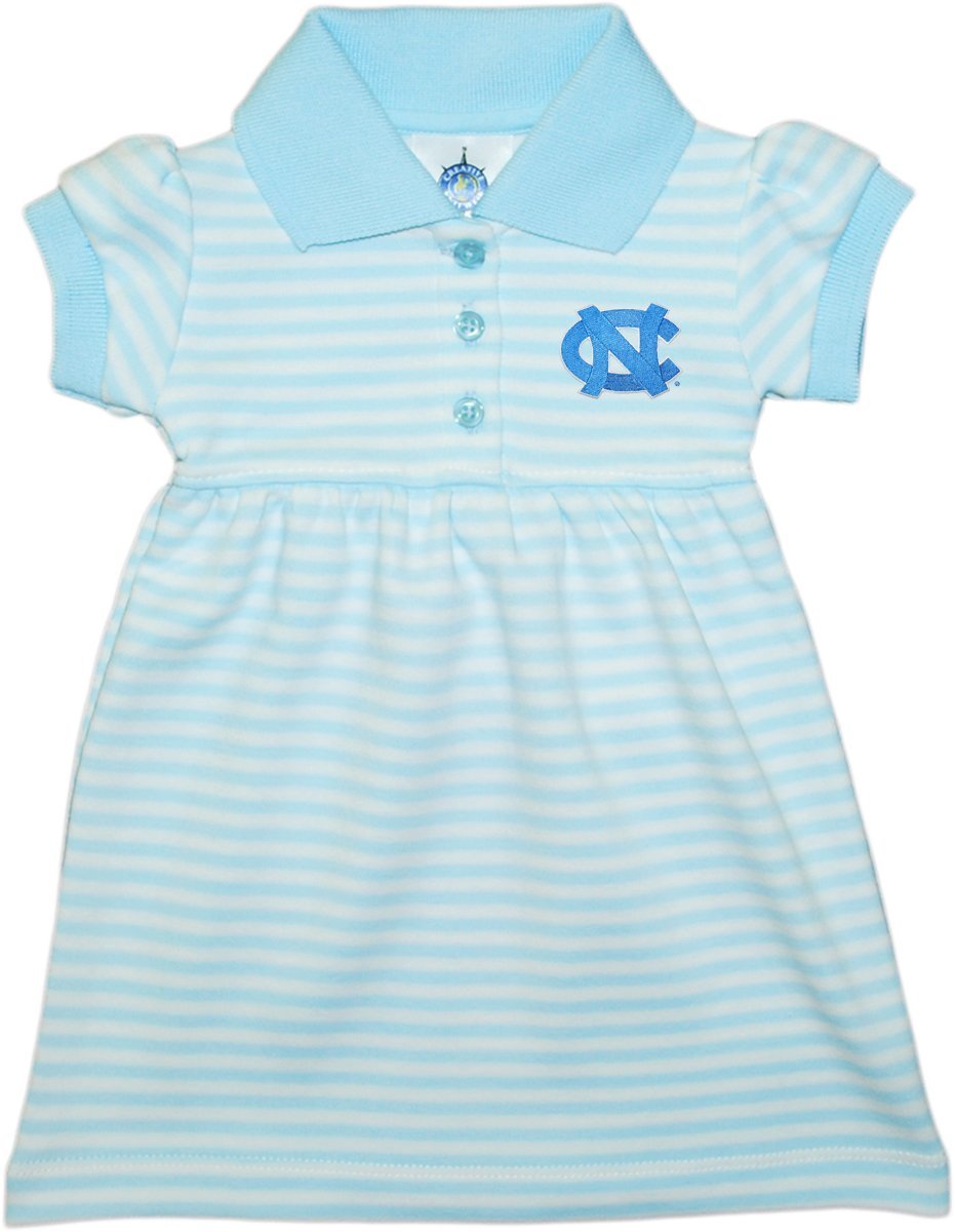 University of North Carolina Tar Heels Striped Game Day Dress with Bloomer Blue