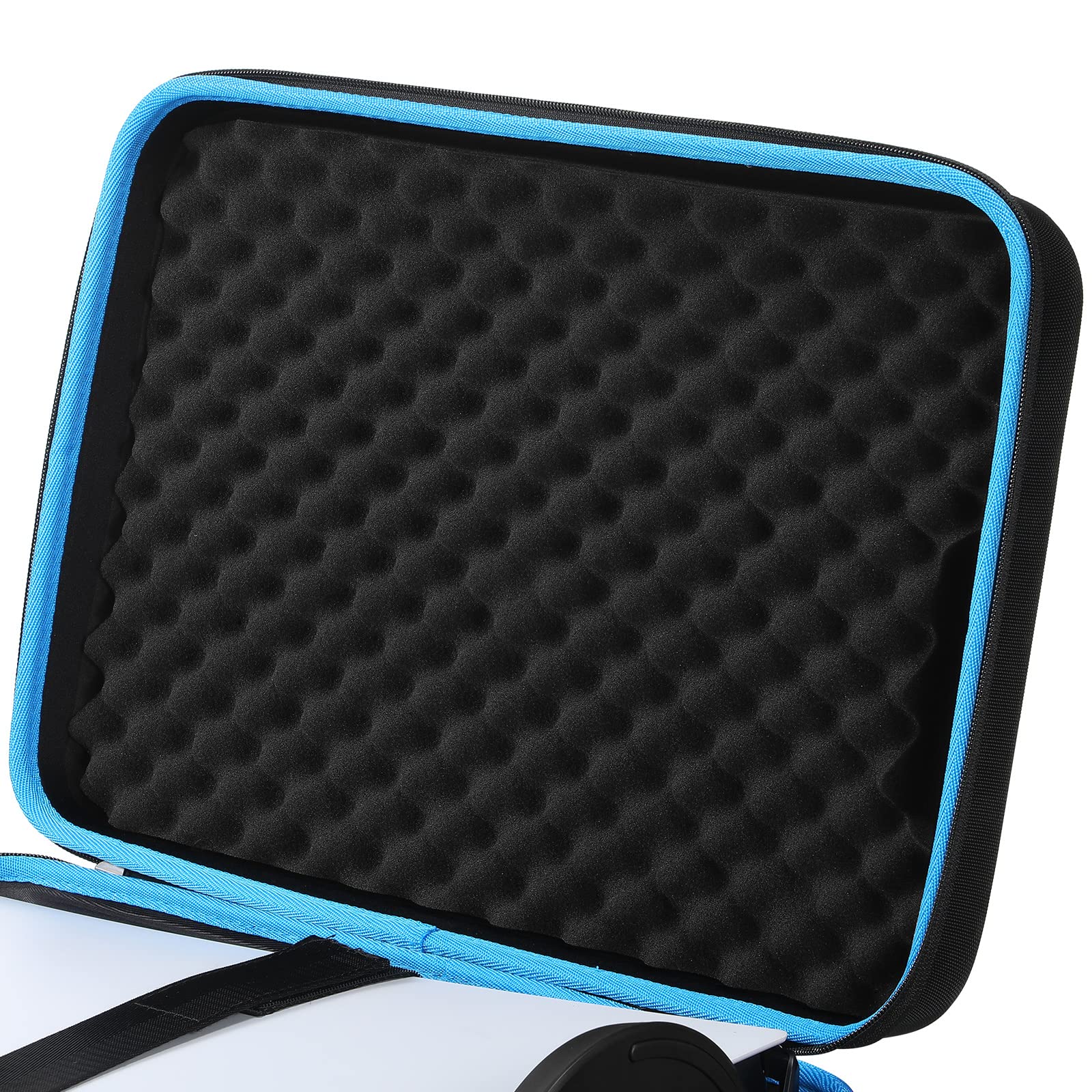 Zadii Hard Shell Case Compatible with PS5, Protective Travel Bag Holds PlayStation 5 Console with Base on, DualSense Controller and Other Accessories