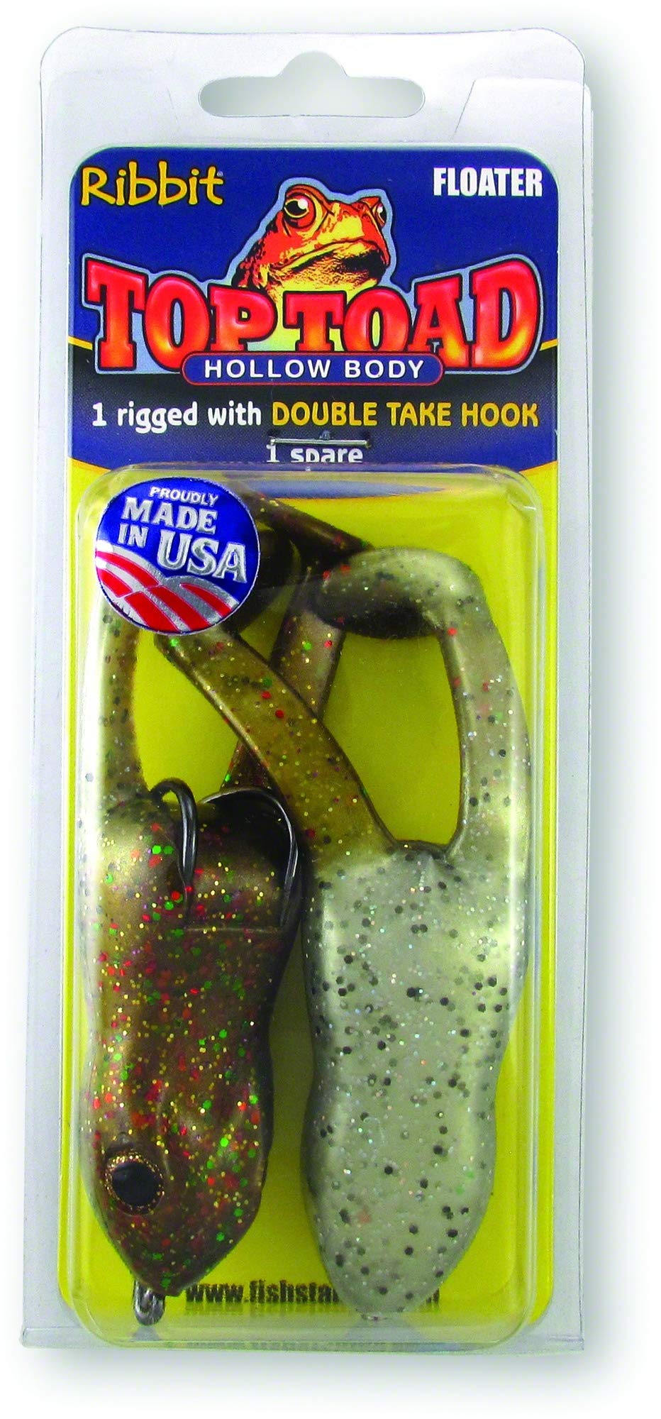 Stanley SRFT2-236 Ribbit Top Toad, 2/Pk 1 Rigged - Wood Frog