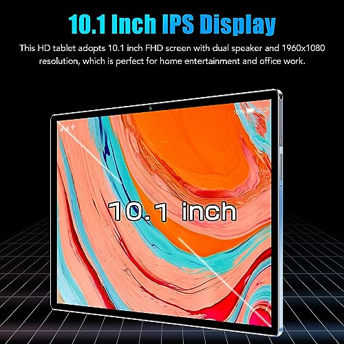 SHYEKYO Gaming Tablet, Aluminum Alloy Octa Core CPU 8MP 16MP HD Camera Tablet 10.1 Inch FHD for Production (US Plug)