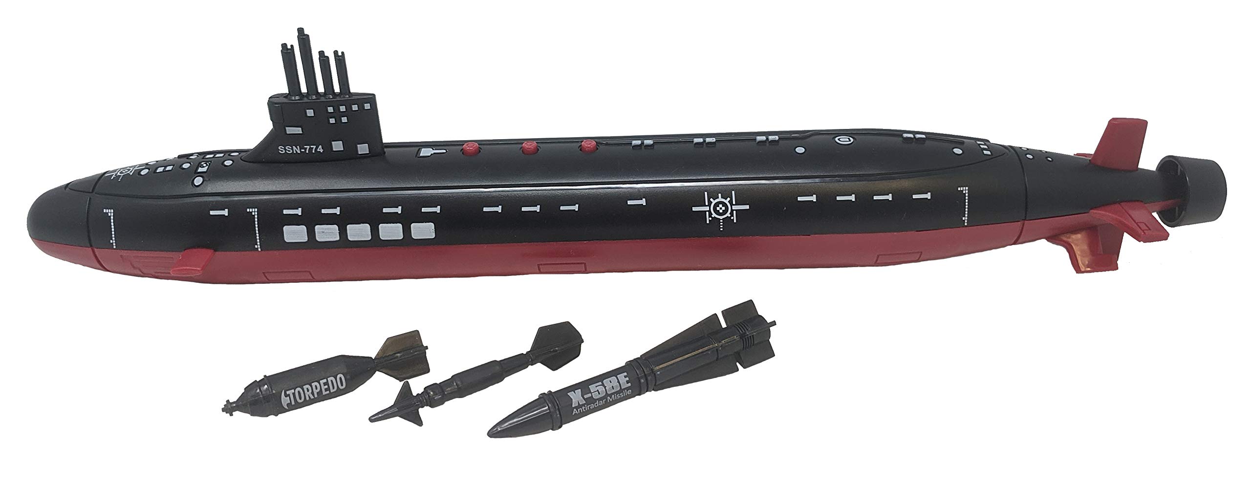 Toy Aircraft Carrier Ship with Warplanes and Submarine Combo, Includes 18 Fighter Jets Torpedo