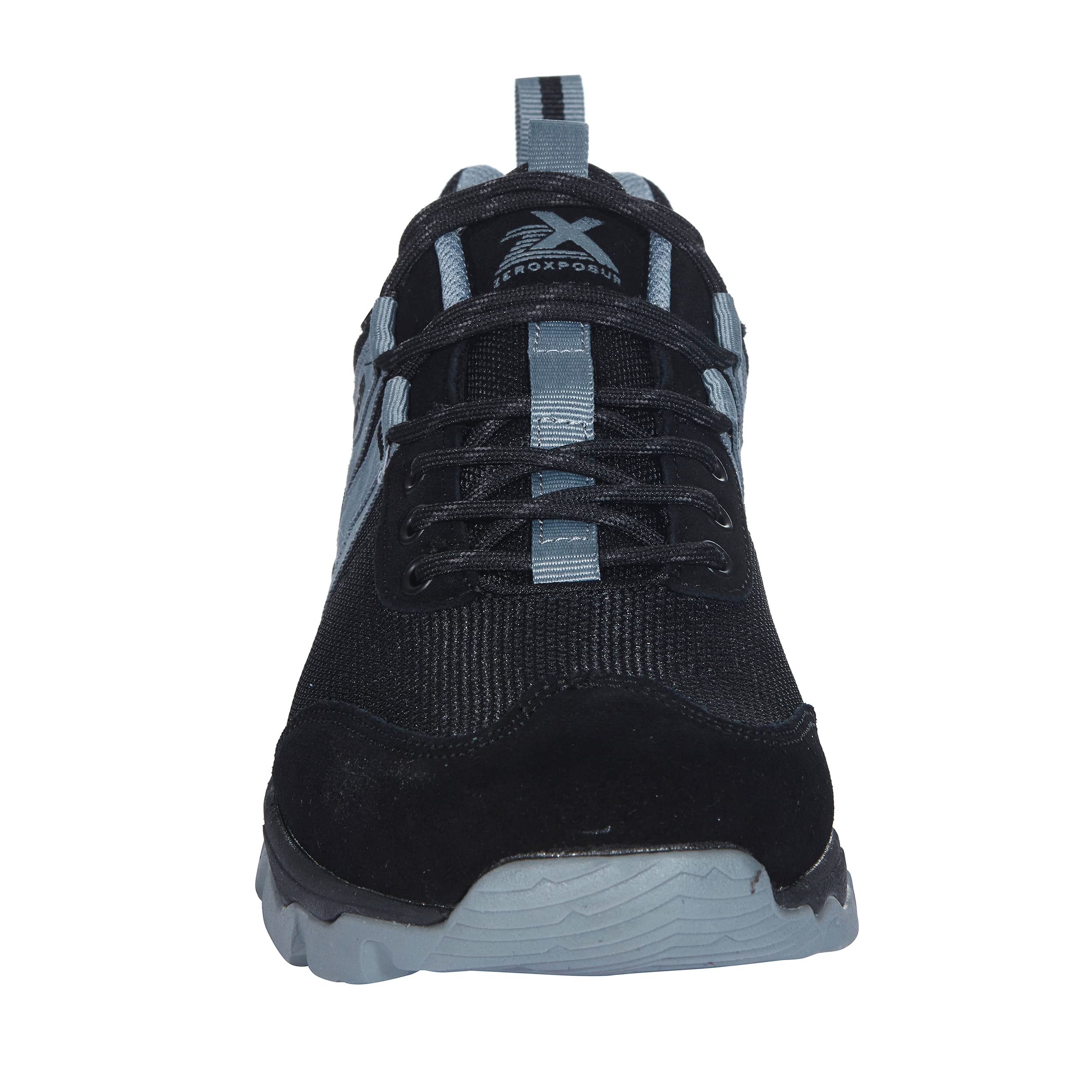 ZeroXposur Men's Denver Mesh Hiker Lightweight Outdoor Trail Hiking & Trekking Shoes - Stingray Black - 8.5