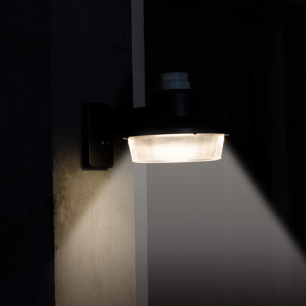 Stanley 500 Watt Equivalent 5000 Lumen Integrated LED Area Light with Dusk-to-Dawn Feature and Adjustable Temperature for Outdoor Spaces