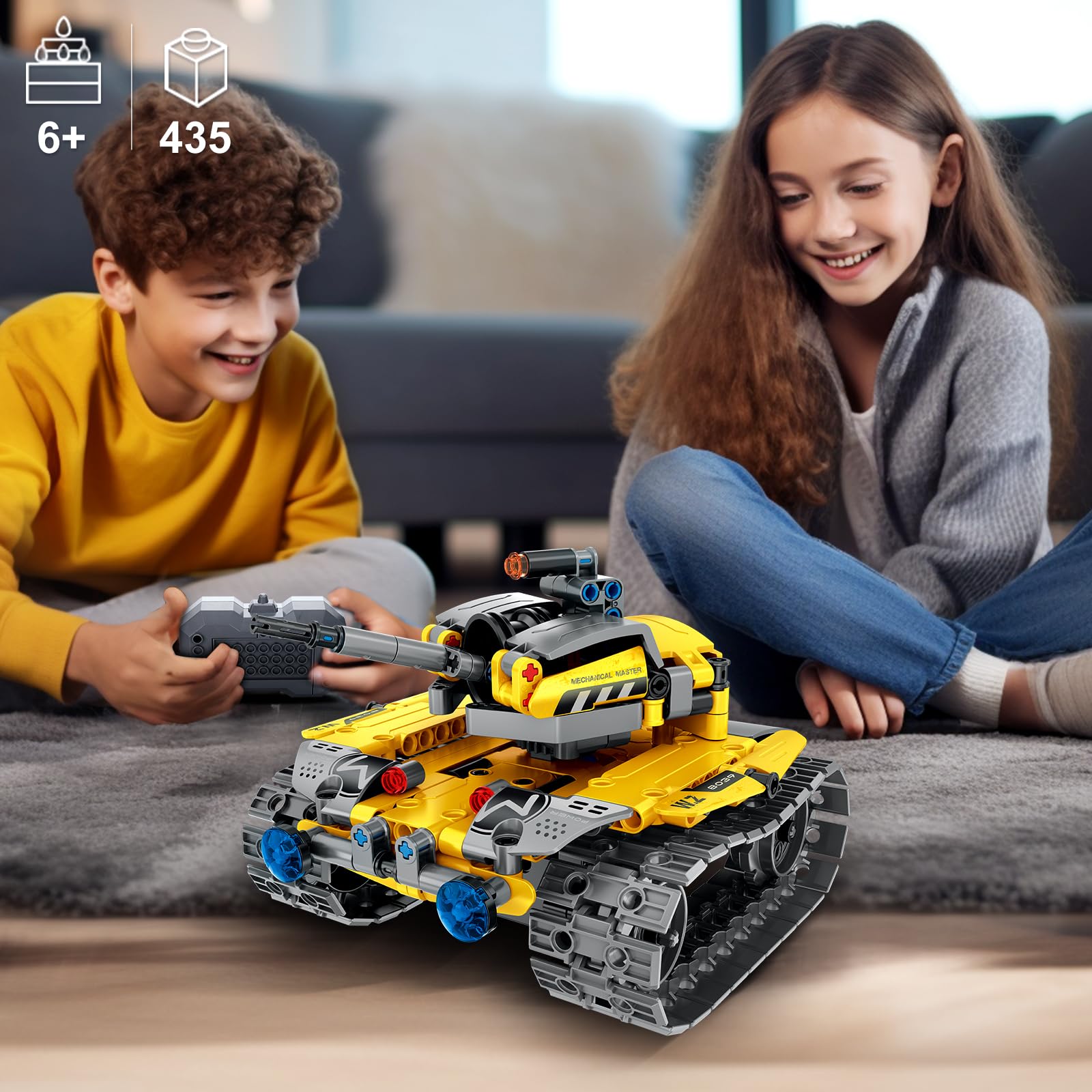 Sillbird STEM Building Blocks Robot for Kids- Remote Control Engineering Science Educational Building Toys Kits for 8,9-14 Year Old Boys and Girls