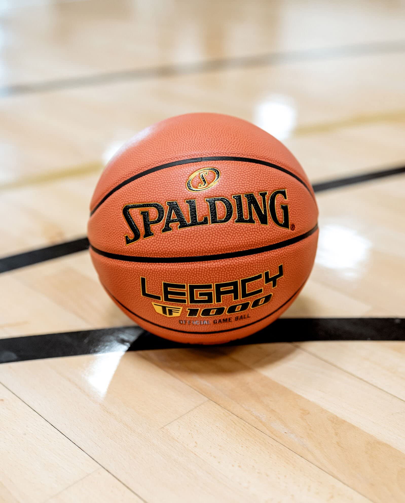 Spalding TF-1000 Legacy Indoor Game Basketball, Orange, Intermediate Size 6, 28.5"