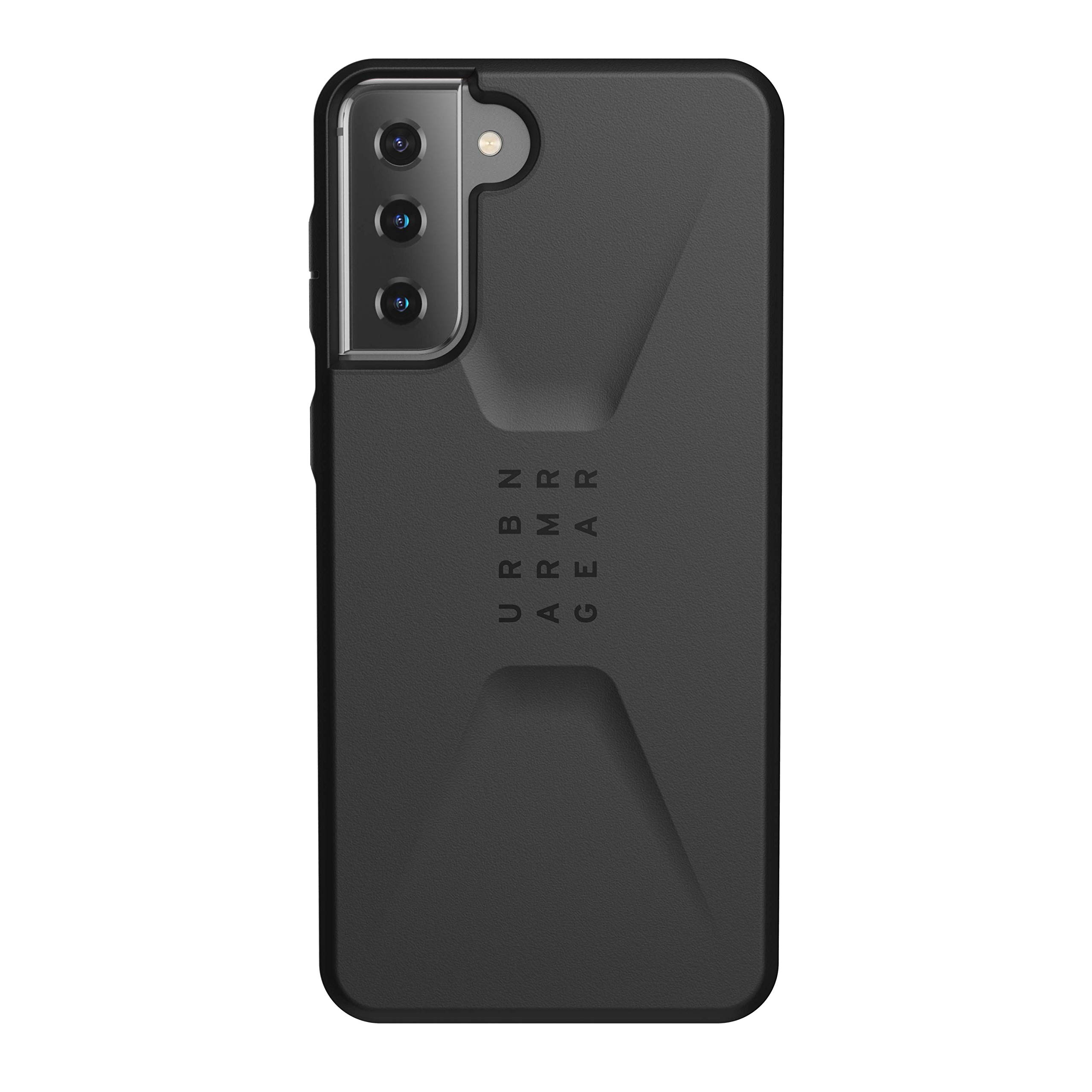 URBAN ARMOR GEAR UAG Designed for Samsung Galaxy S21 Plus Case Black Sleek Ultra-Thin Shock-Absorbent Civilian Protective Cover, [6.7 inch Screen]