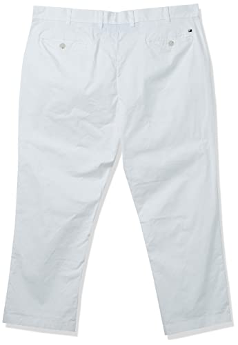 Tommy Hilfiger mens Big and Tall Classic Fit Stretch Chino Casual Pants, Bright White, 44W x 32L US
