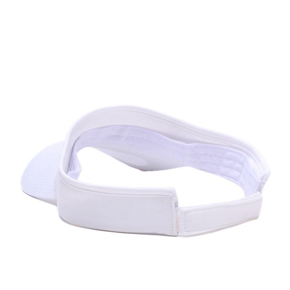 Sun Visors,Premium Sports Tennis Golf Running Hat, Mesh Adjustable Cap (White)