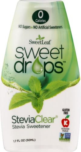 SweetLeaf Sweet Drops Liquid Stevia Sweetener, SteviaClear, 1.7 Ounce (SD-CLR)