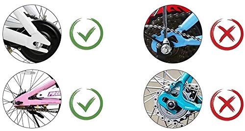 YJIA a Pair of Children's Bicycle Riding Flash Silent Training Wheels, Suitable for 12-20 inch Single Speed Bicycles (Purple)