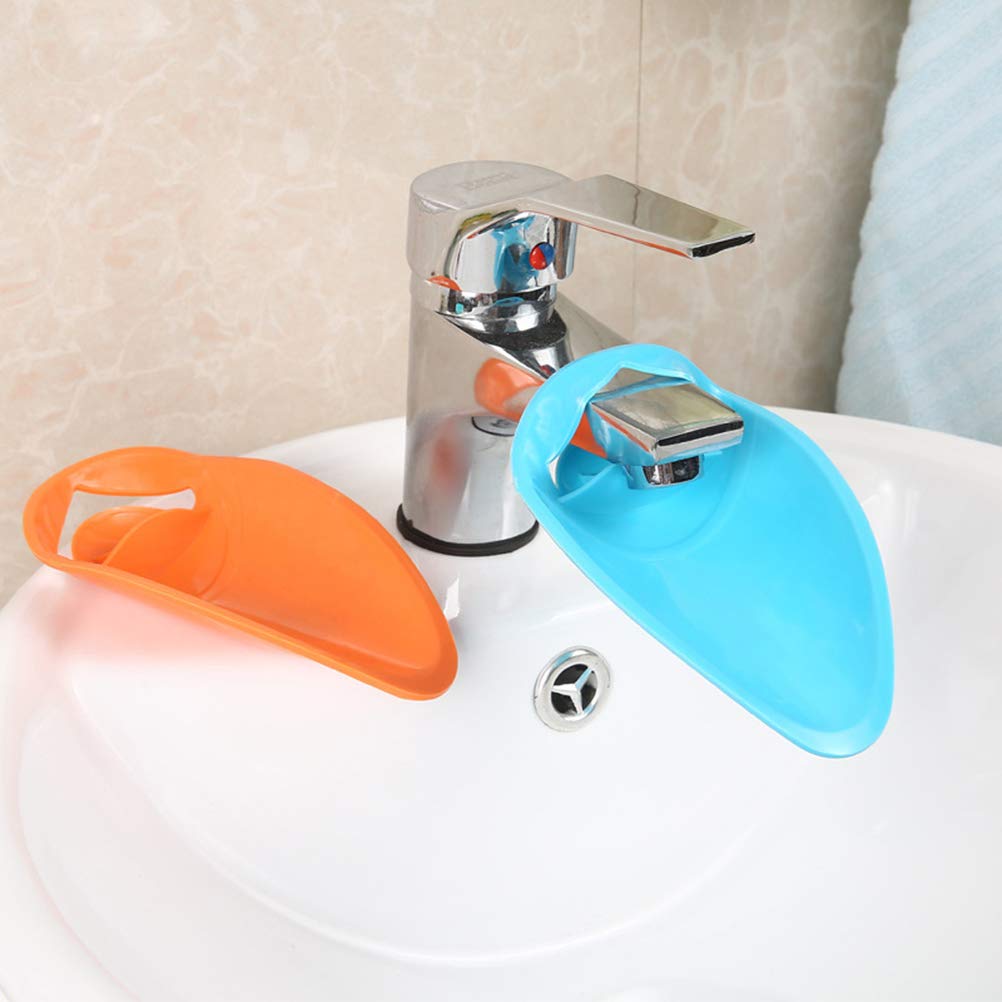 TOYANDONA 1pc Faucet Extender Flexible Silicone Faucet Extension Sink Handle Extender for Toddlers Children Kids(Random Color)