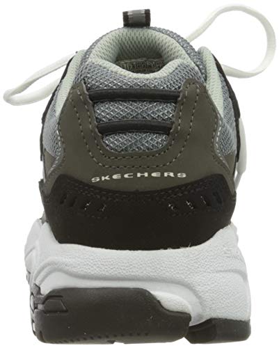 Skechers mens Stamina Nuovo road running shoes, Charcoal/Black, 10.5 Wide US