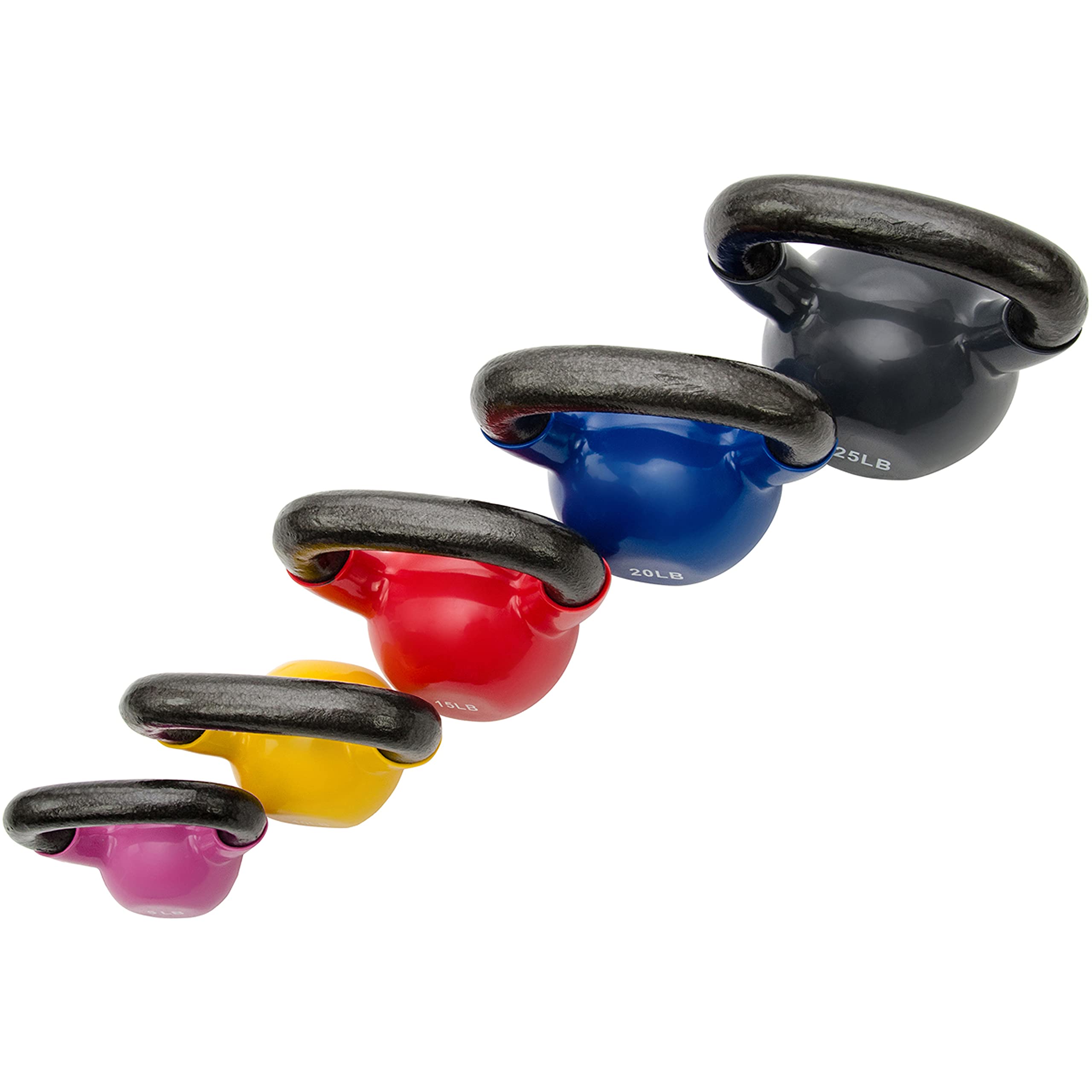 Sunny Health & Fitness Sunny Vinyl Coated Kettlebell (5-Pound)